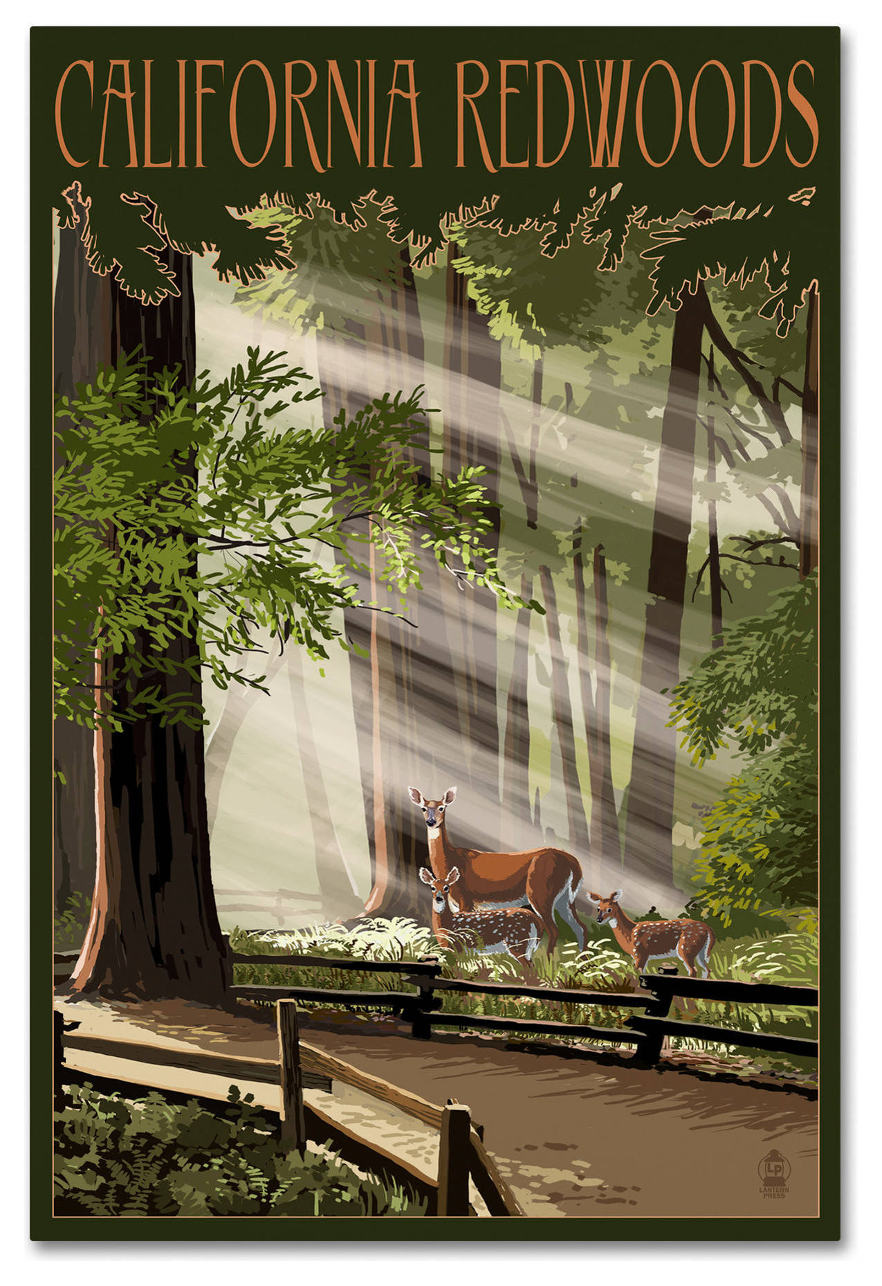 Lantern Press 'Landscape 10' Canvas Art, 22"x 32" - Rustic - Prints And ...