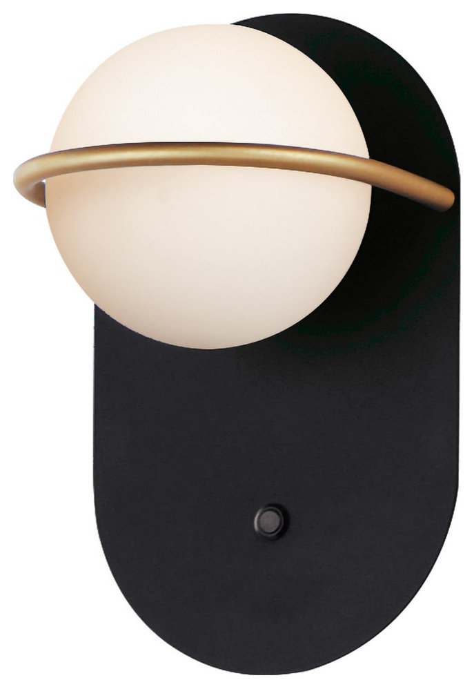 Revolve LED Wall Sconce, Black/Gold - Contemporary - Wall Sconces - by ...