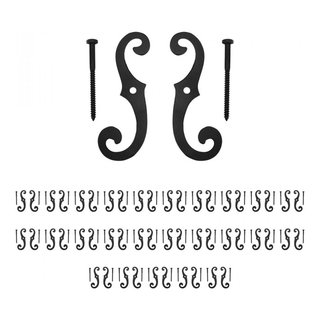 Cast Iron Window Shutter Dogs (Pair) Vintage Style 6.5" H x 2.25" W ...