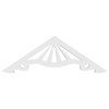 72"Wx12"Hx1"P, 4/12 Pitch Baile Architectural Grade PVC Gable Pediment ...