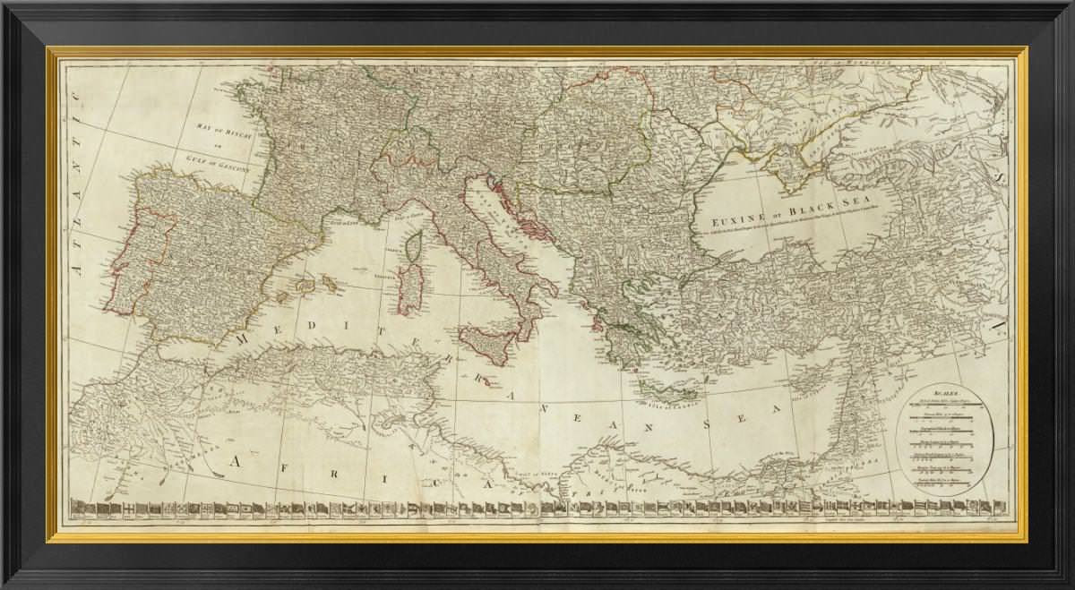 Europe and Its Empires, Kingdoms, States, Republics (Southern), 1787 ...