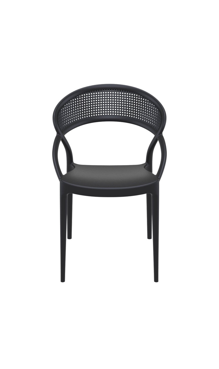 Compamia Sunset Dining Chair Black, Set of 2 - Transitional - Outdoor ...