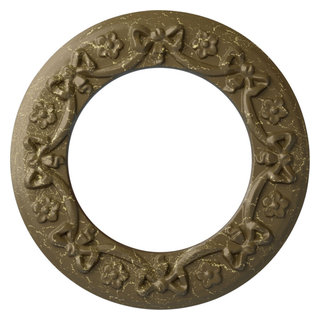 12 1/4"OD x 7 1/2"ID x 7/8"P Ribbon with Bow Ceiling Medallion ...