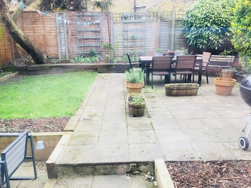 Large square patio design help! | Houzz UK