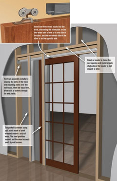 Wall Moves over Pocket Door