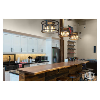 Countertop - The Vault Live Edge Walnut Bar - Bartop - Rustic - Kitchen ...