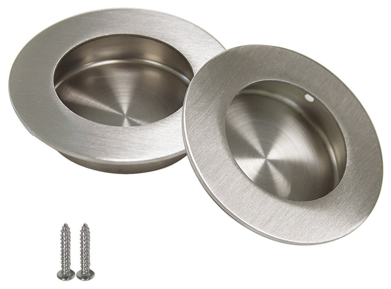 Round Pocket Door Pull, Sliding Door Pull, Flush Door Pull in Stainless ...