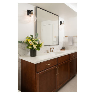 Omega Dynasty shaker cabinets - Transitional - Bathroom - Orange County ...
