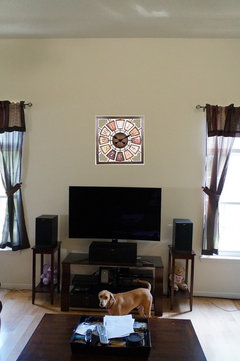 Large clock above TV A/V area?