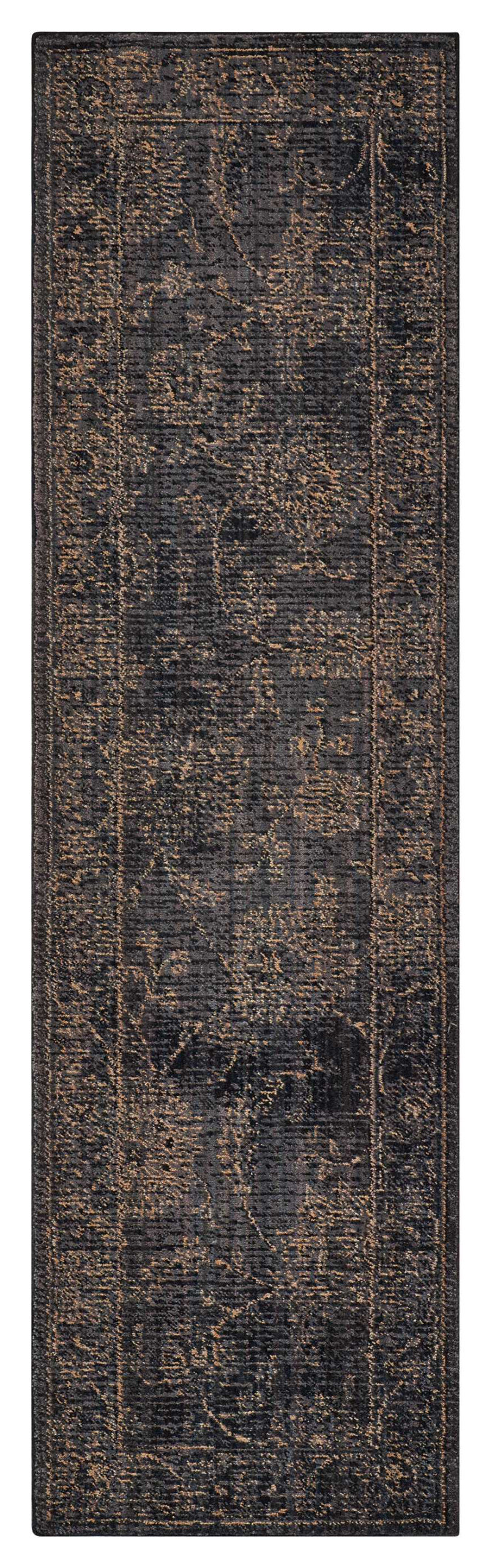Nourison 2020 NR202 Runner Rug, Charcoal, 2'3" x 11' - Contemporary ...