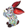 GlassOfVenice Murano Glass Millefiori Rabbit Sculpture - Contemporary ...