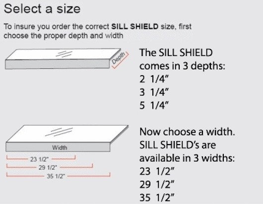 Sill Shield Window Sill Protectors, 5.25"x29.5" - Contemporary ...