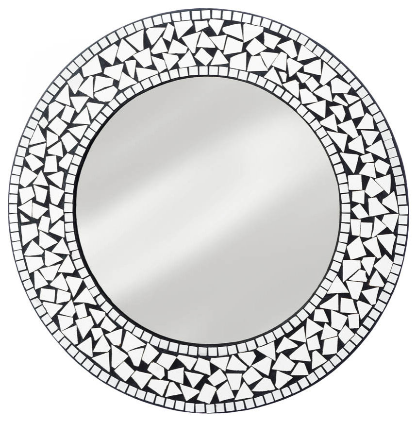 Round Mosaic Wall Mirror - Contemporary - Bathroom Mirrors - by ...