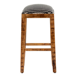 Milly Striped Barstool - Rustic - Bar Stools And Counter Stools - by ...
