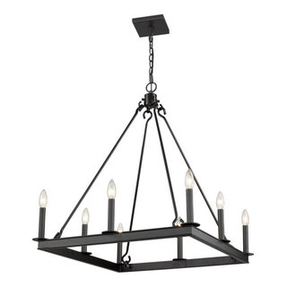 8 Light Chandelier in Metropolitan Style - 26 Inches Wide by 31.5 ...