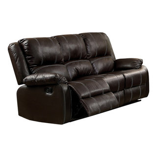 ACME Zuriel Motion Sofa, Brown Synthetic Leather - Contemporary - Sofas ...