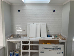 how do you create the Shiplap look on walls with tile?