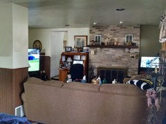 ideas for 20x25 family room with column right in the middle
