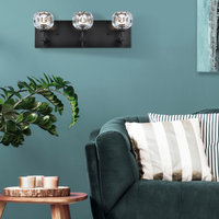 3 Light Wall Sconce, Gold, 5"Lx18"Wx6"H - Contemporary - Bathroom ...