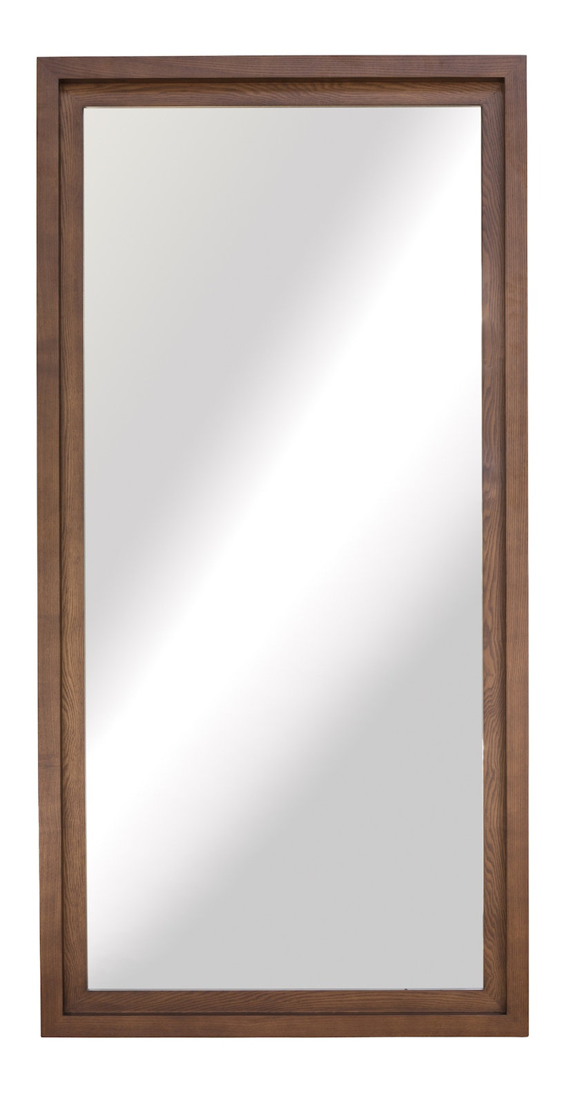 Glam American Ash Floor Mirror, 48"x87" - Transitional - Floor Mirrors ...