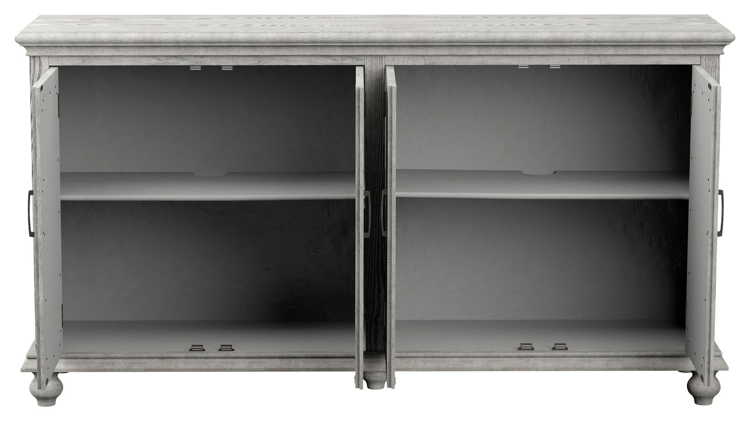 Melanie 4-door Accent Cabinet Antique White - French Country - Buffets ...