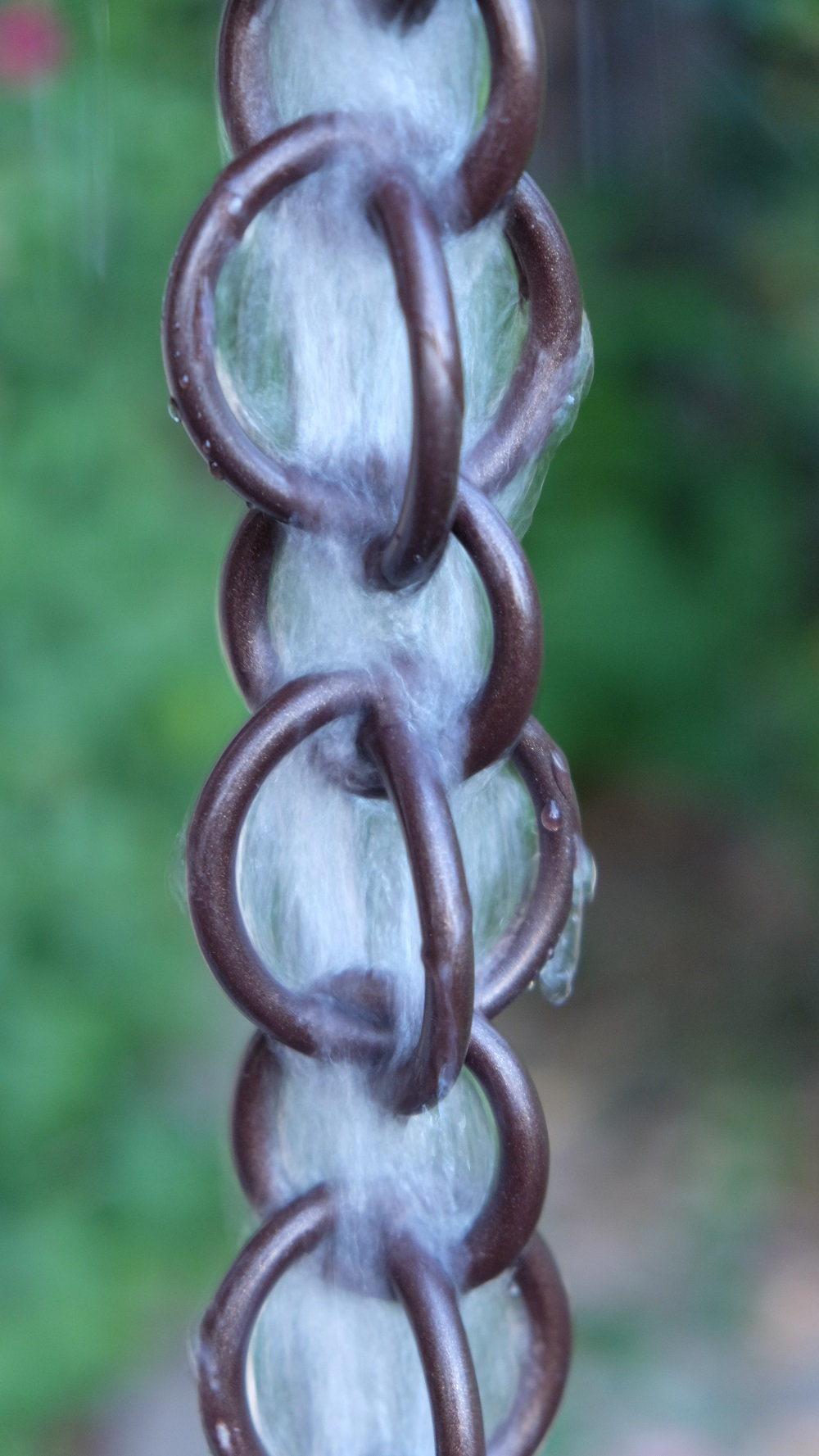 Double Loops Bronze Aluminum Rain Chain With Installation Kit, 12 ...