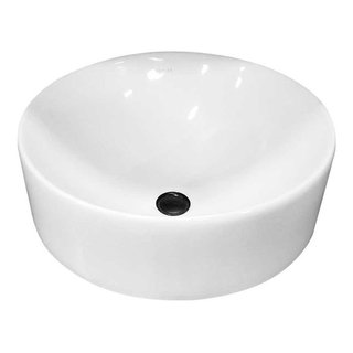 KOHLER K-14800-0 Vox Round Vessel Bathroom Sink, White - Contemporary ...
