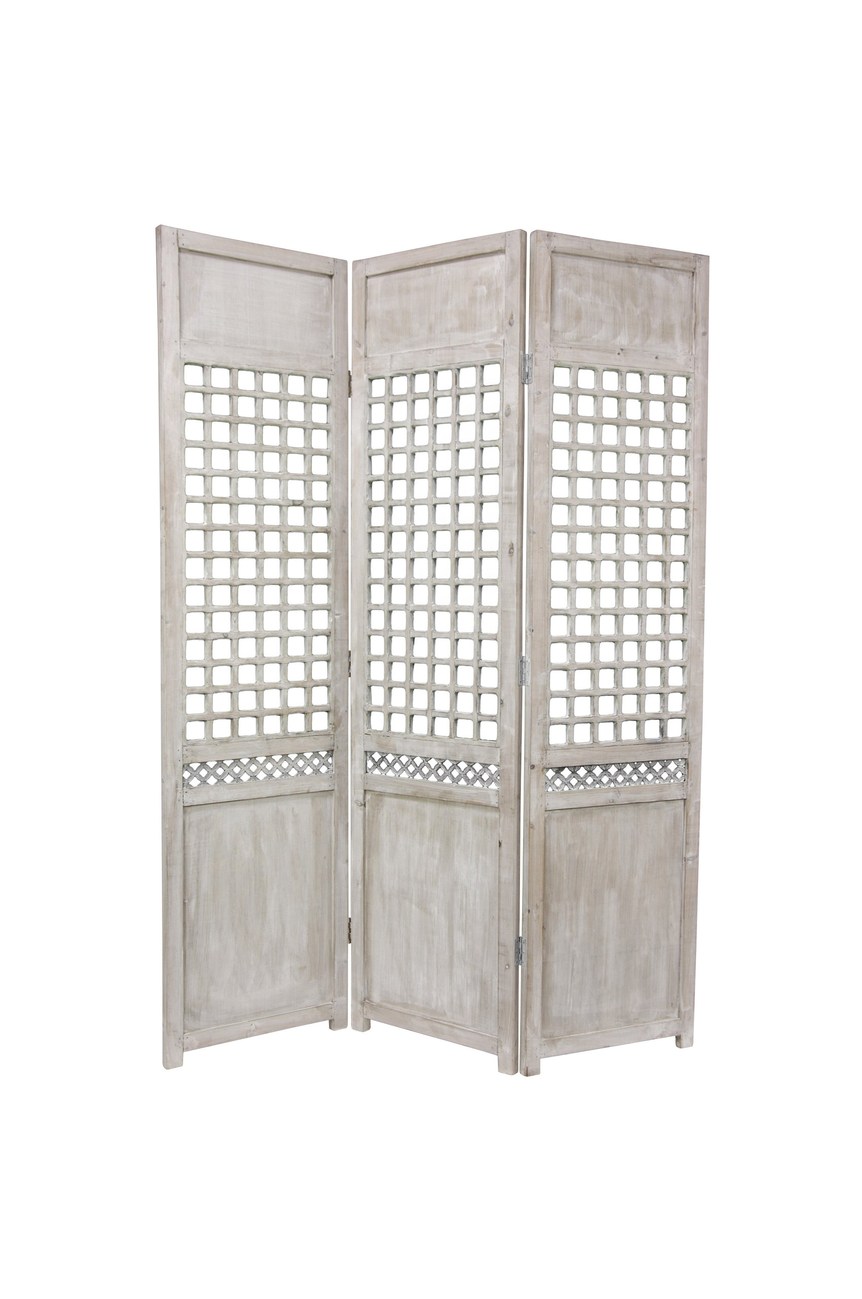 6' Tall Open Lattice Room Divider - Farmhouse - Screens And Room ...