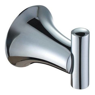 Wall Mounted Brass Bathroom Single Door Hook, Polished Chrome ...