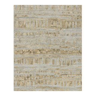 Sojourn RG-02 Blue 2'-0" x 3'-0" Area Rug, Champagne, 18" X 18" Sample ...