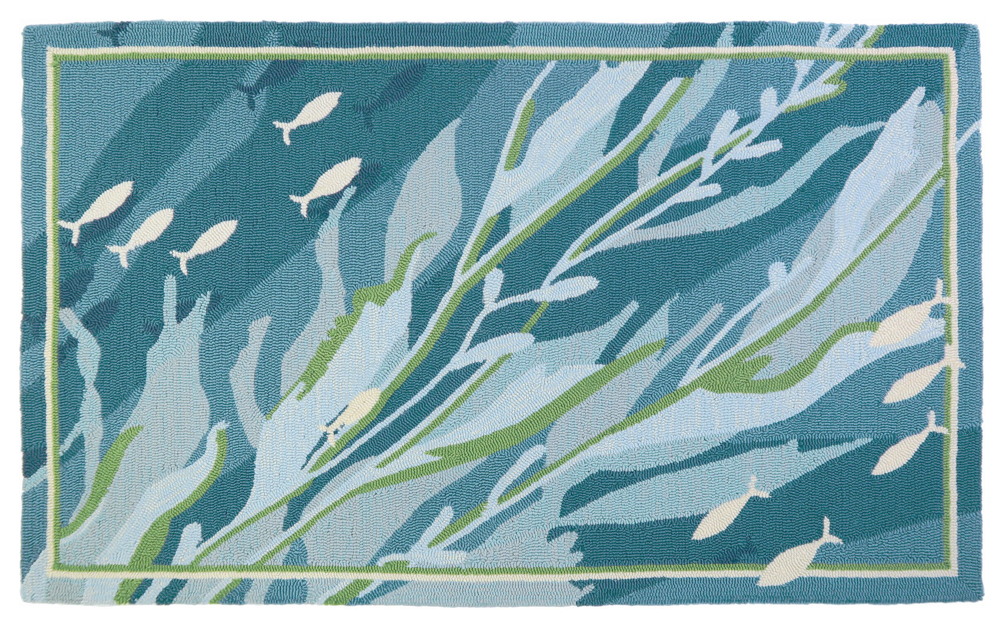 Floating Sea Grass Homefires Sea Themed Coastal Area Rug, 5x3' - Beach ...