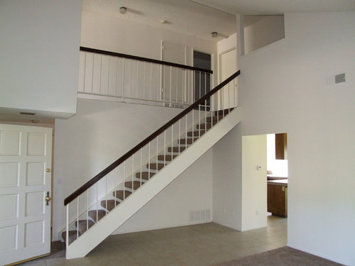 70s Staircase with outside wood stringers