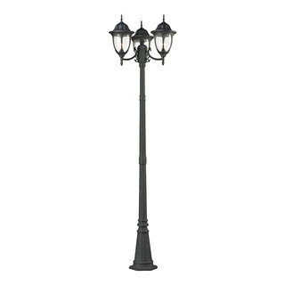 Central Square 3-Light Outdoor Post Mount - Traditional - Post Lights ...