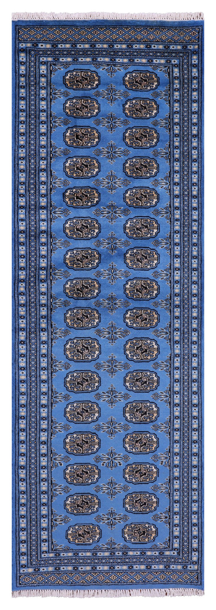 Silky Bokhara Handmade Wool Runner Rug 2' 7" X 8' 0" - Q21895, 2' 7" X ...