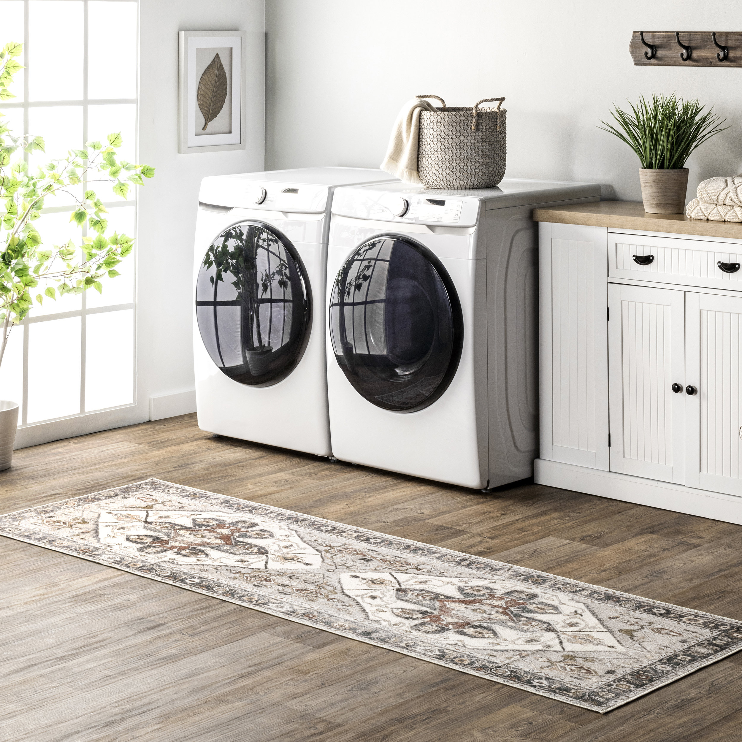 nuLOOM Mali Machine Washable Traditional Medallion Transitional Area ...