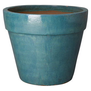 Round Flower Pot, Large - Contemporary - Indoor Pots And Planters - by ...