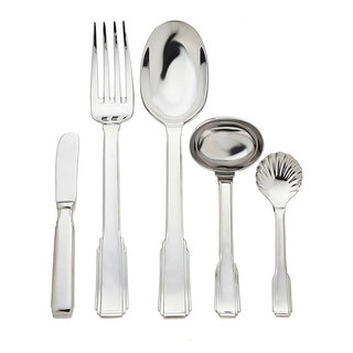 Ricci Argentieri 5-Piece Hostess Set Art Deco - Contemporary - Flatware ...