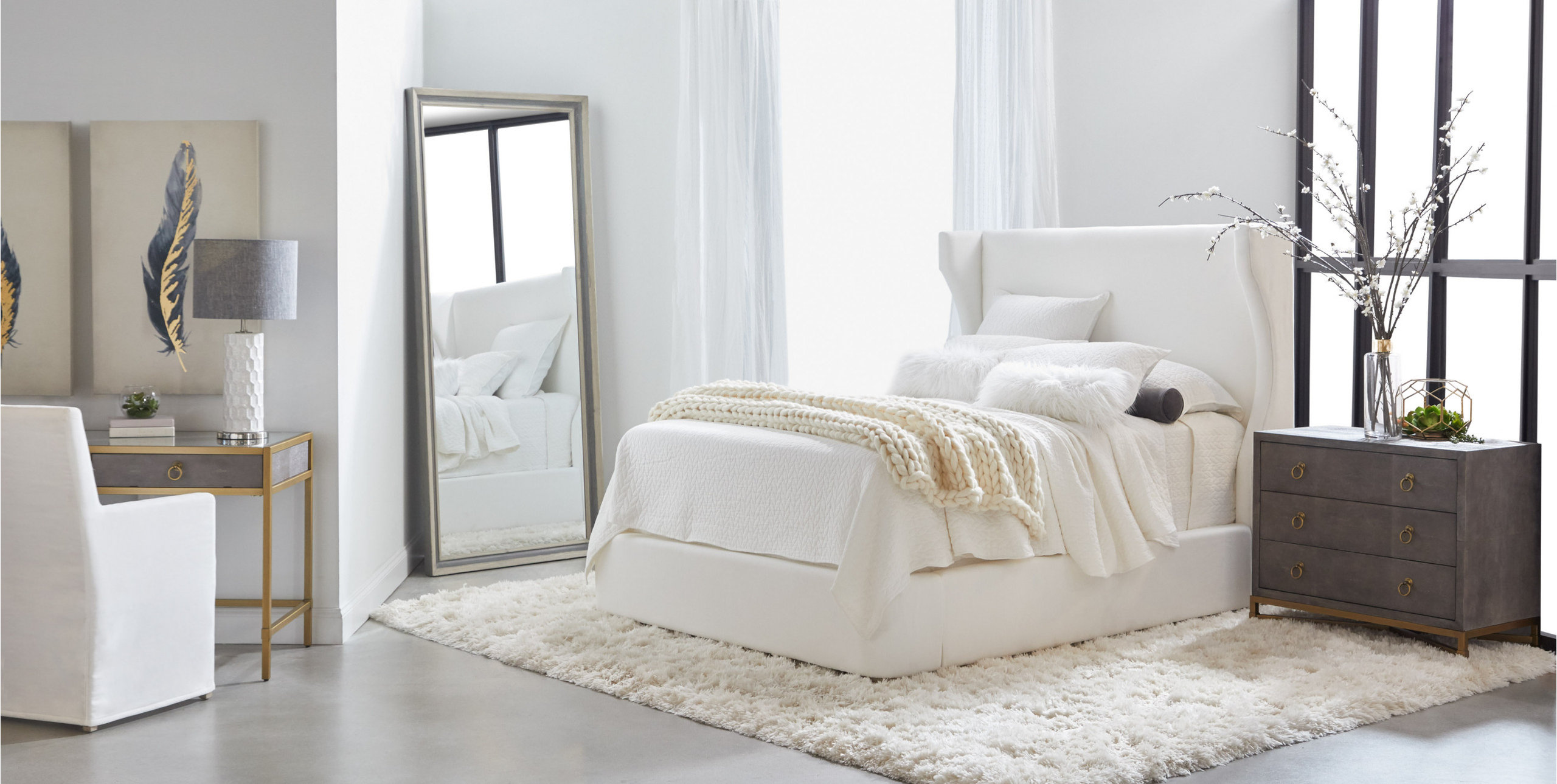 Balboa Cal King Bed - Transitional - Platform Beds - by Massiano | Houzz