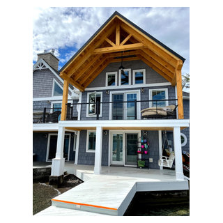 Exterior Showcase - Farmhouse - Deck - New York - by Hometown Design ...