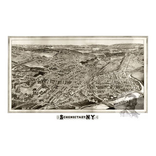 Historic Schenectady, NY Map 1882, Vintage New York Art Print Decor, 18 ...