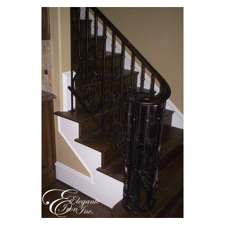Stair railings and balconies. - Staircase - Dallas - by Elegante Iron ...