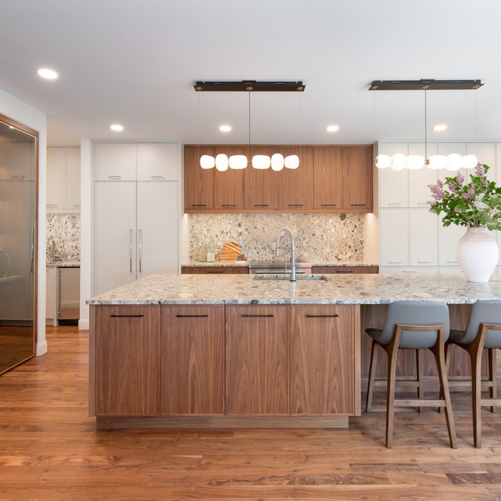 75 Beautiful Kitchen with Terrazzo Benchtops and Grey Benchtop Ideas ...