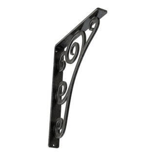 Tristan Wrought Iron Bracket, 1 1/2"Wx10"Dx12"H - Mediterranean ...
