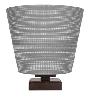 Luna 1-Light Table Lamp, Dark Granite/Gray Matrix - Transitional ...