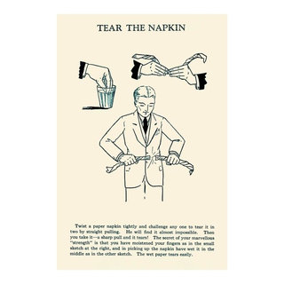 "Tear the Napkin" Digital Paper Print by Retromagic, 17"x24", 31"x46 ...