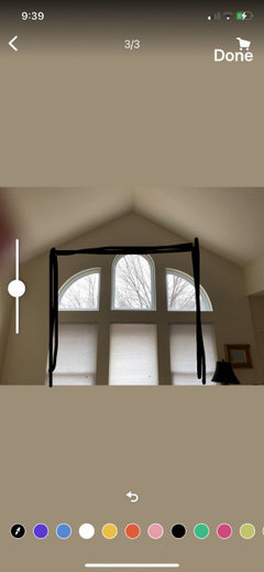 Windows coverings for unique south facing windows.