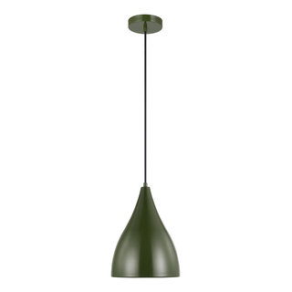 Oden LED Pendant, Olive - Contemporary - Pendant Lighting - by Lights ...