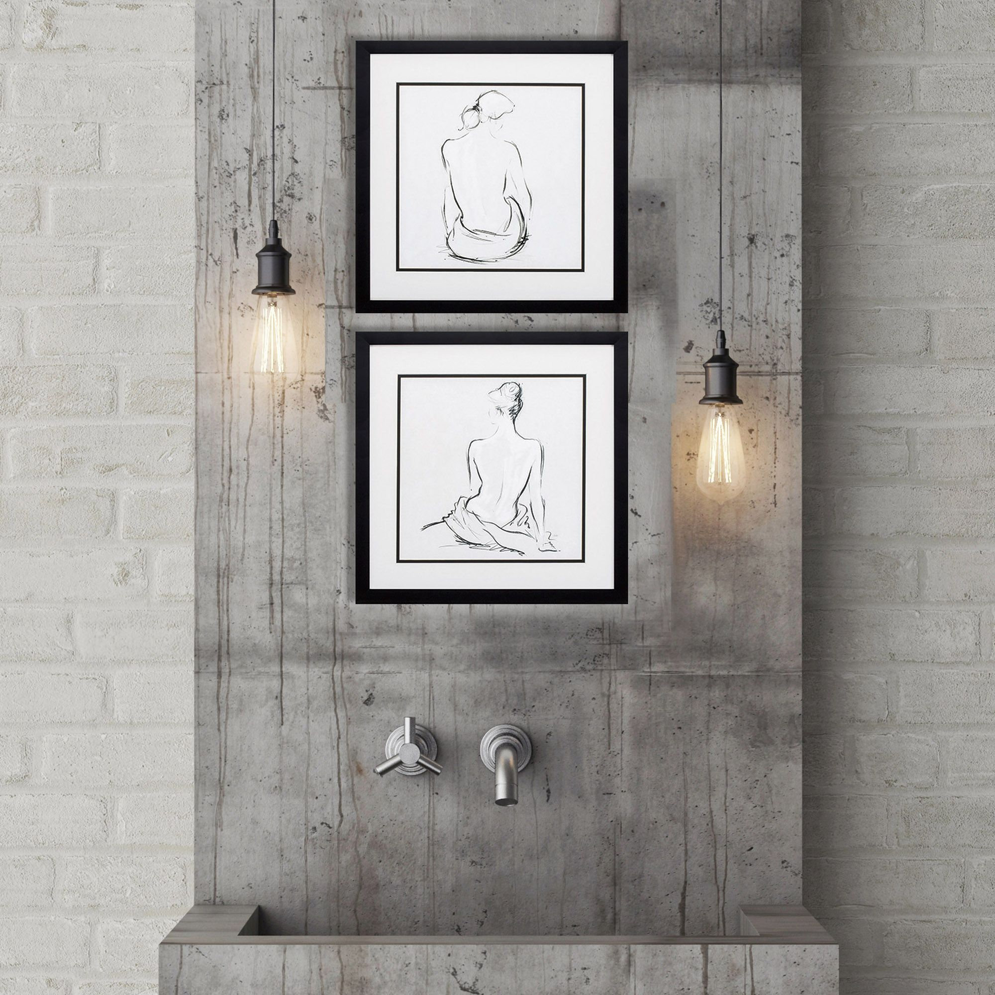 Poised Pose S/2 - Contemporary - Prints And Posters - by Kolibri Decor ...