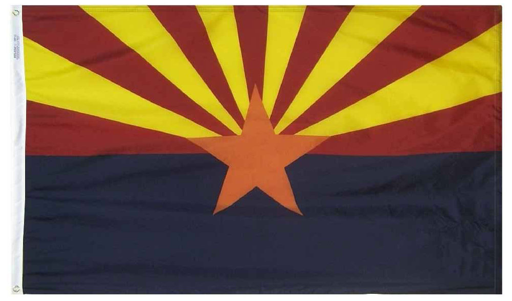 Arizona, 6'x10' Nylon Flag - Traditional - Flags And Flagpoles - by ...
