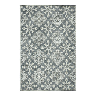 Britton Penswick Hand-Tufted Wool Area Rug, 8'x11' - Contemporary ...